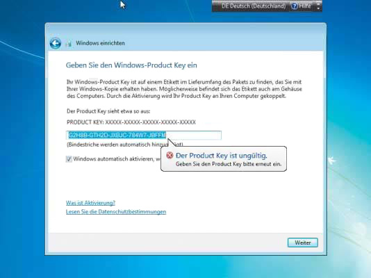 Windows 7 Neu-Installation mit einer ‚Upgrade’-Lizenz - Informatik ...